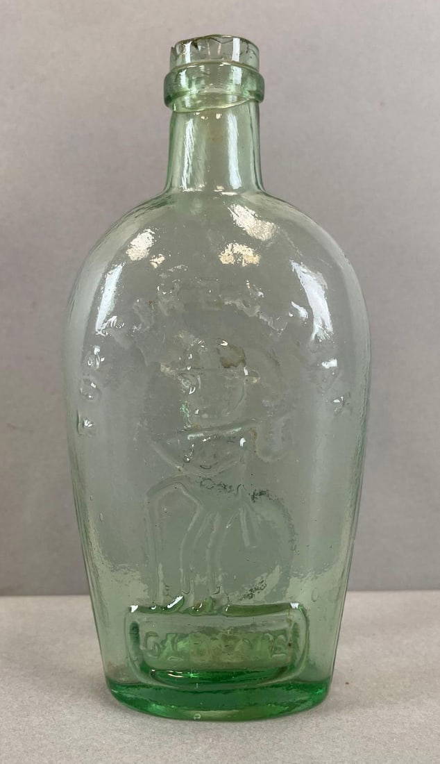 Antique Pikes Peak Old Rye Glass Advertising Bottle Auction