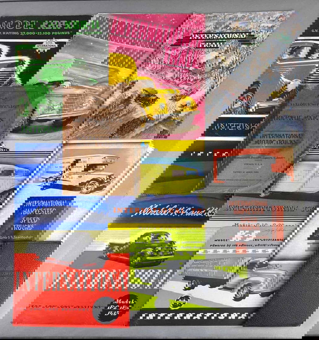 Group Of 10 1900-40s International Automobile Catalogs Auction