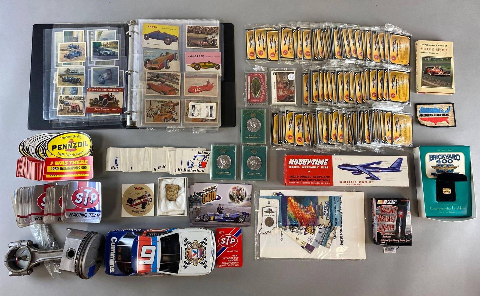 Large Group Of Auto Racing Collectibles And Ephemera Auction