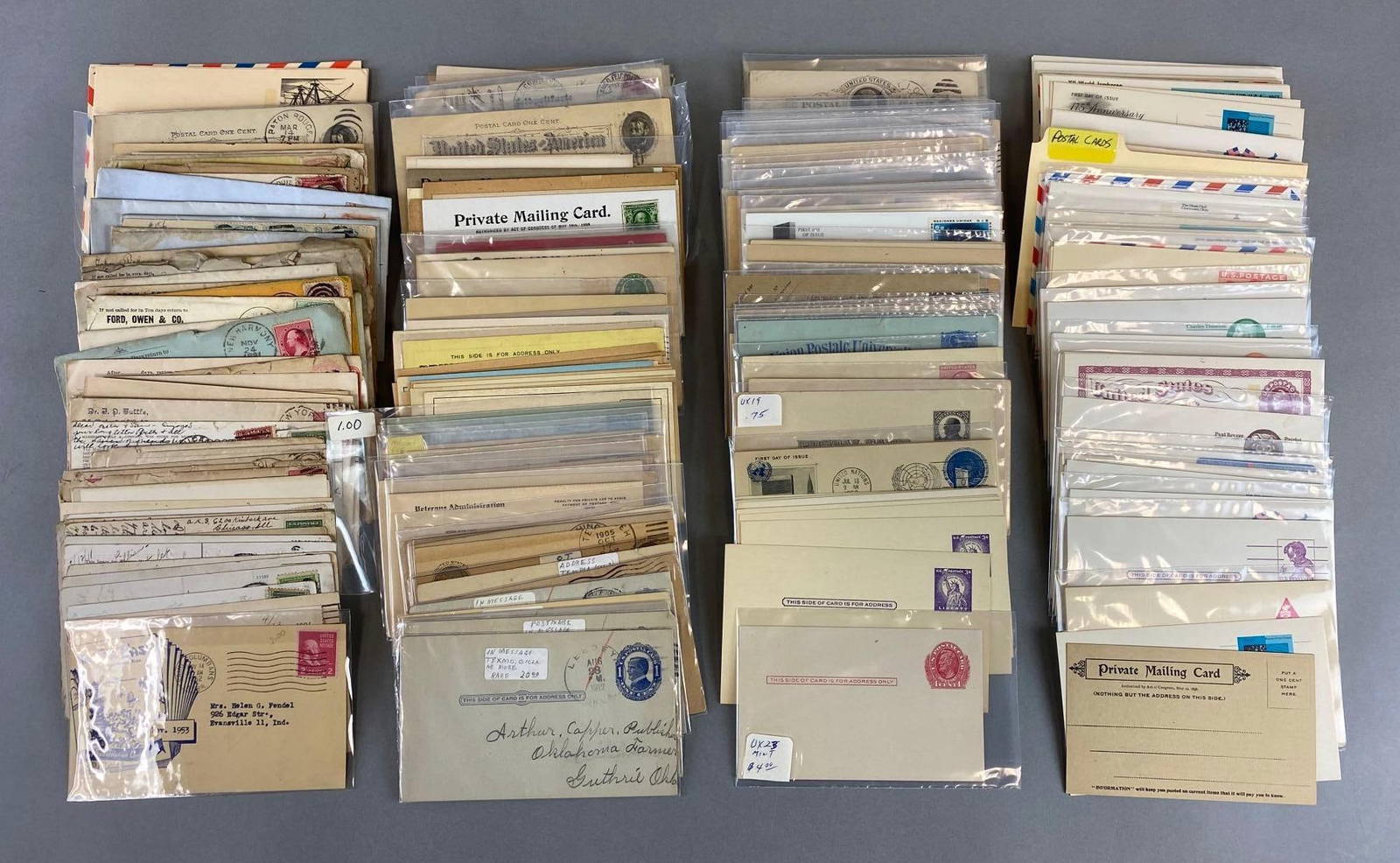 Group Of Mostly Older Us Postal Cards Used And Mint Auction