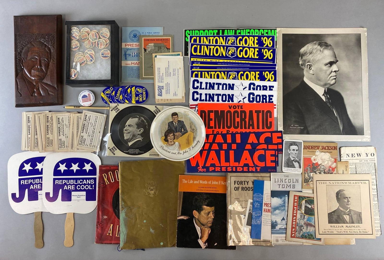 Political Ephemeral Mostly Presidential Collection Of Items Auction