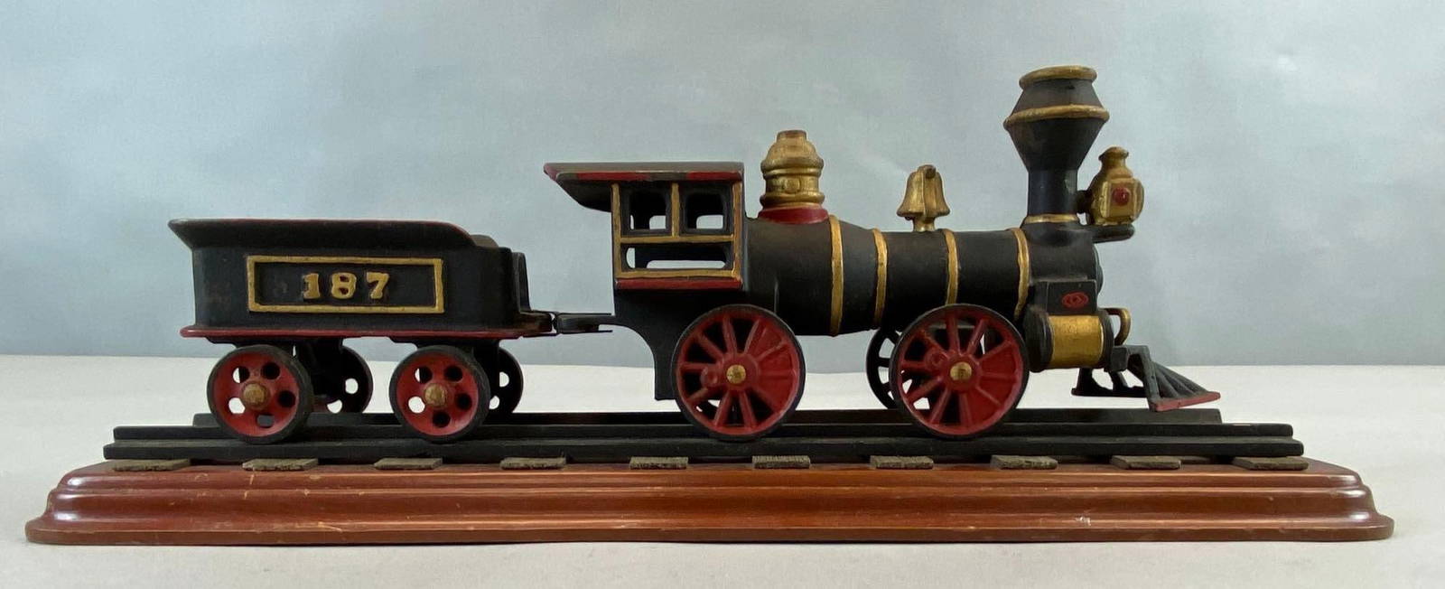 Repainted Cast Iron 187 Steam Engine Train Auction