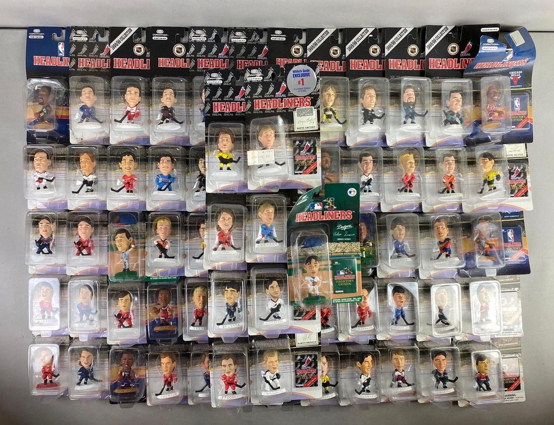 Group Of 60+ Headliners Sports Action Figures