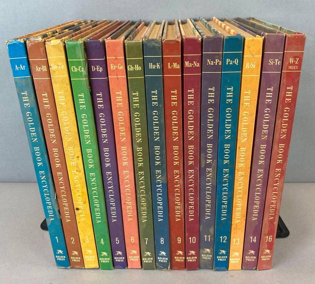 1959 The Golden Book Encyclopedias 1-14 And 16 Golden Press Auction