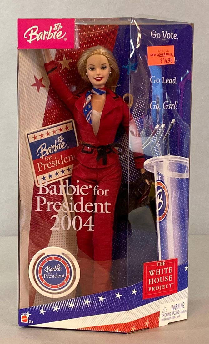 Mattel Barbie For President 2004 Fashion Doll Auction