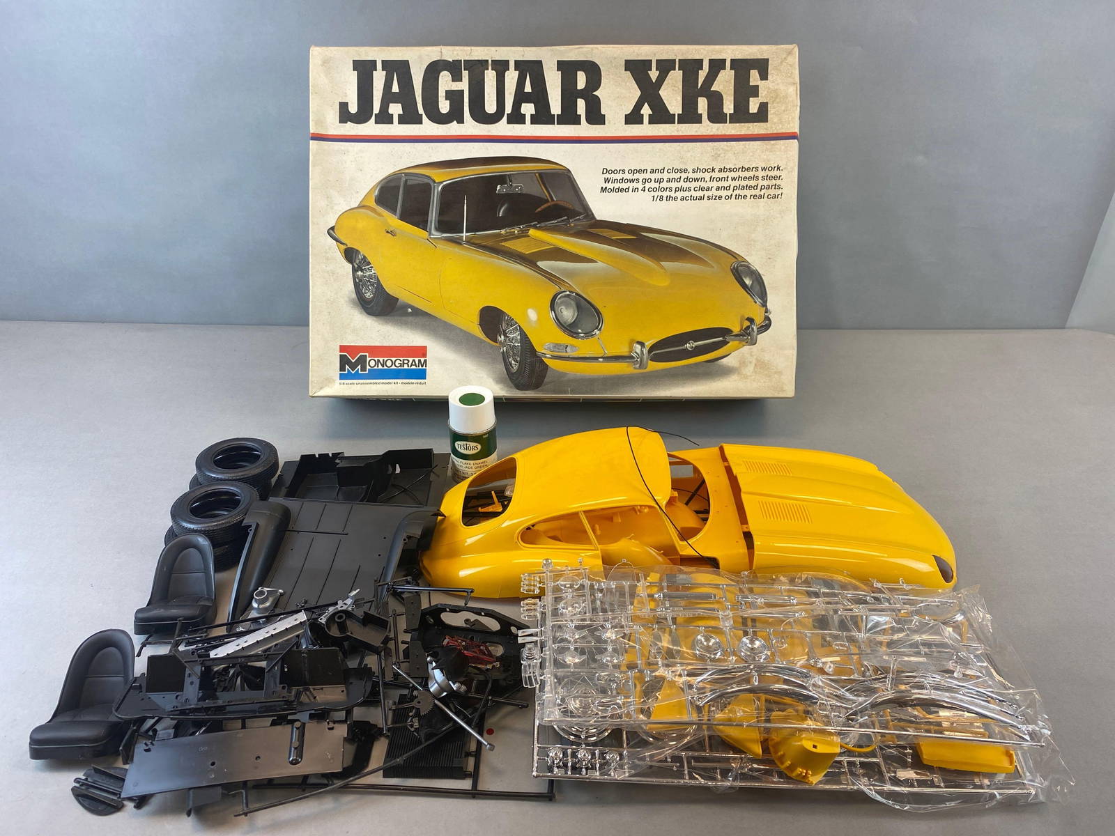 Monogram Models Jaguar Xke Coup 1/8 Scale Plastic Model Kit Auction