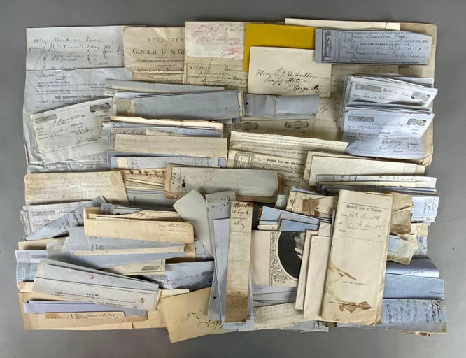 Group Of Antique Receipts Invoices Letterhead 1840's 90's And More
