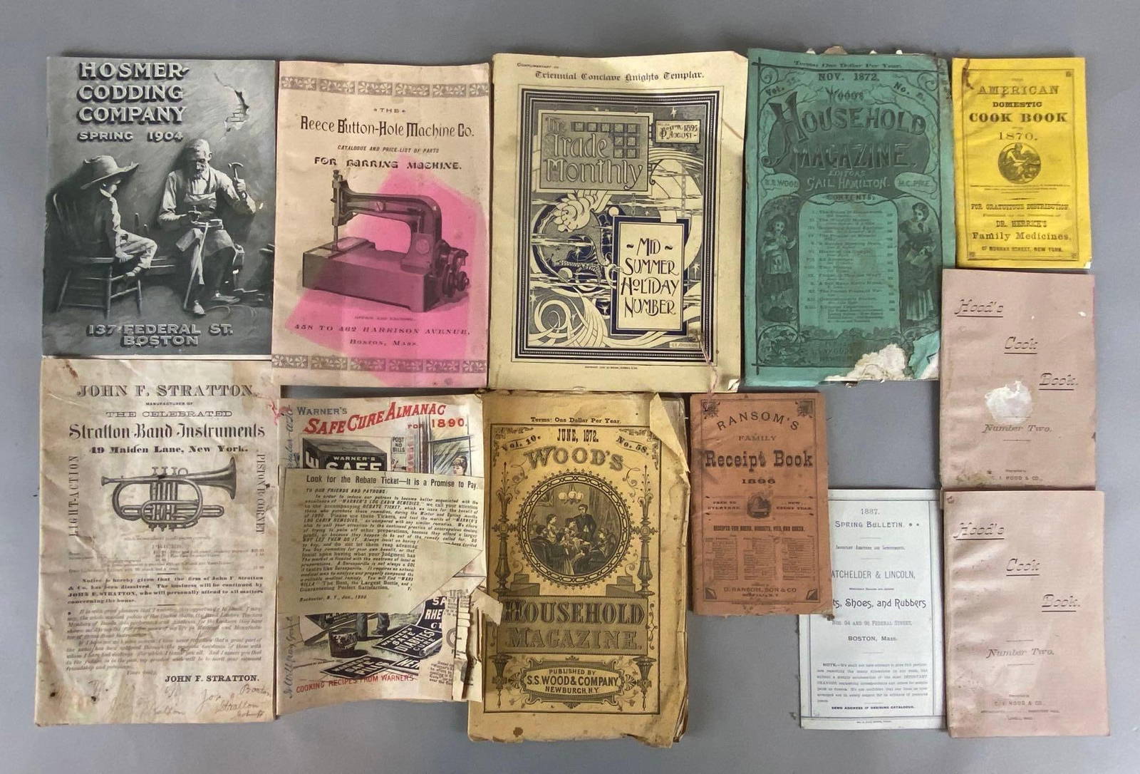 Group Of 12 Antique Advertising Catalogs And More Auction