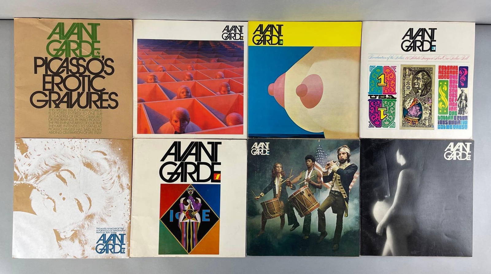 Group Of 8 1960s Avant Garde Magazines Auction