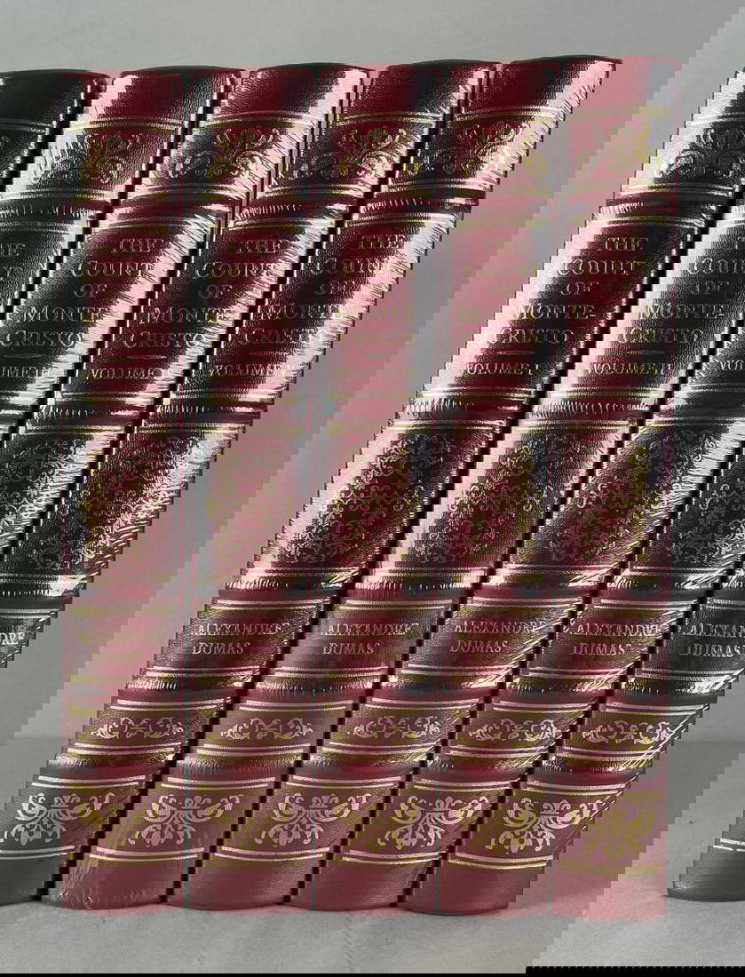 5 Volume The Count Of Monte Cristo Easton Press Books Auction