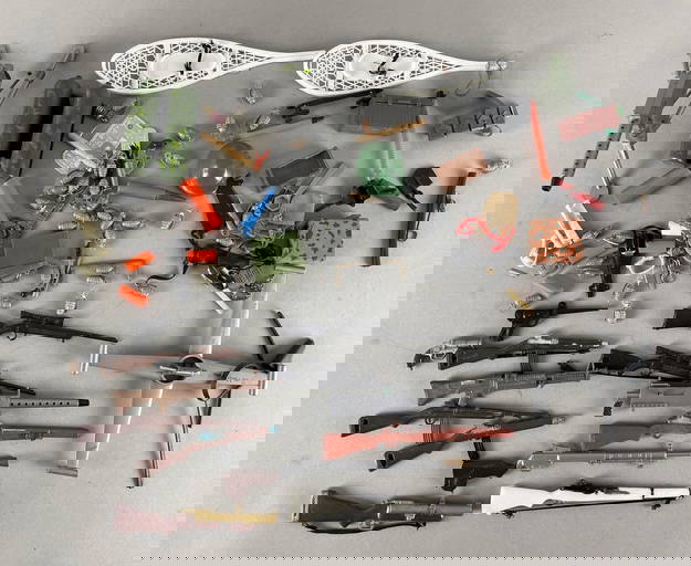 Large Group Of Vintage Hasbro G.i. Joe Action Figure Accessories