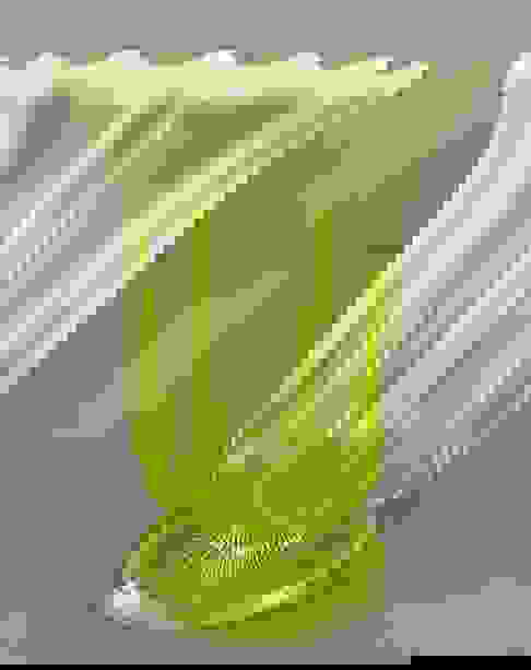 Davidson Primrose Pearline Yellow Vaseline Glass Celery Vase Auction