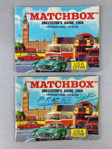 Group Of 2 1966 Matchbox Collectors Guide Catalogs