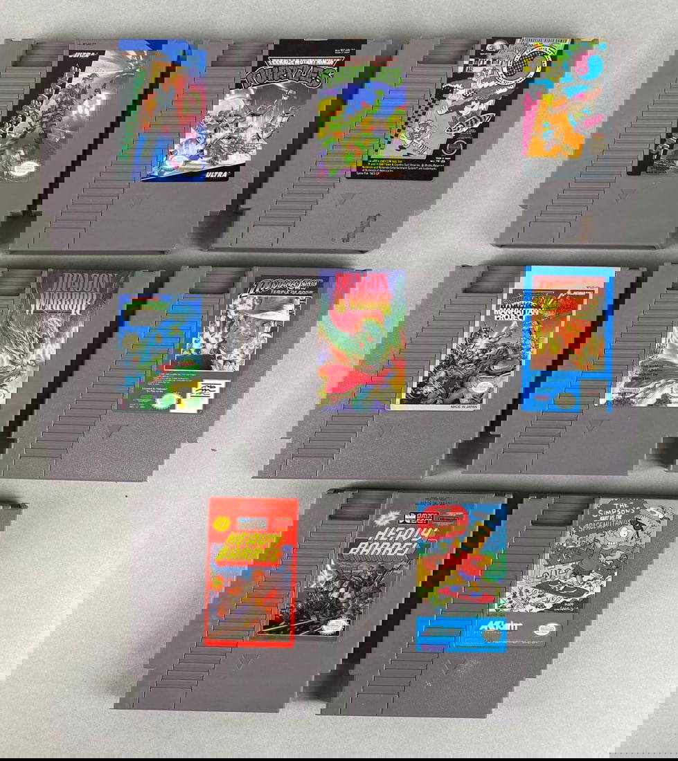 Group Of 8 Nintendo Nes Game Cartridges Auction