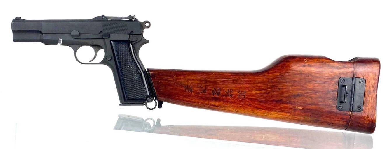 Ww2 Chinese Browning F.n. Mk I 9mm H.p. Semi Auto Pistol