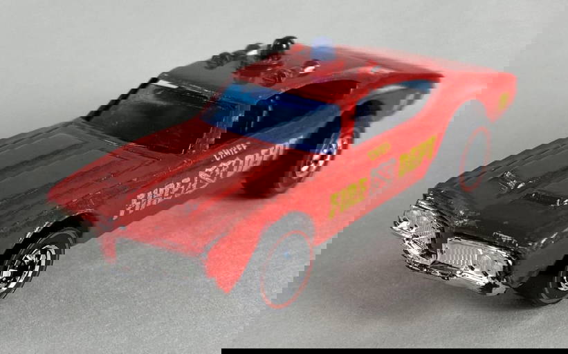 Hot Wheels Redline Fire Department Chief Die Cast Car