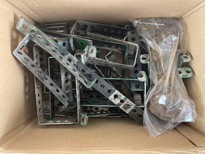 Group Of Train Set Brackets And Hardware