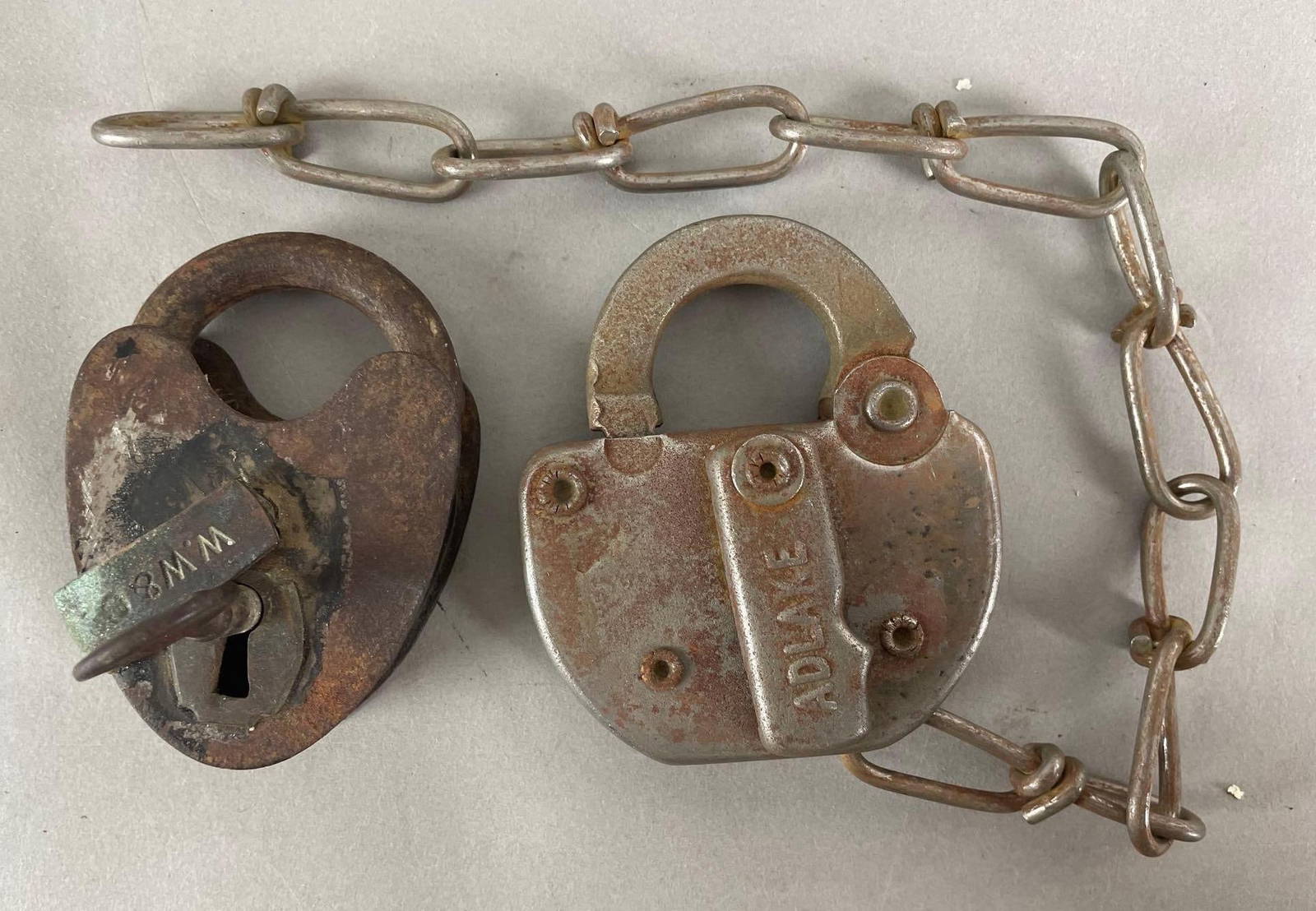 Group Of 2 Vintage Railroad Padlocks Auction