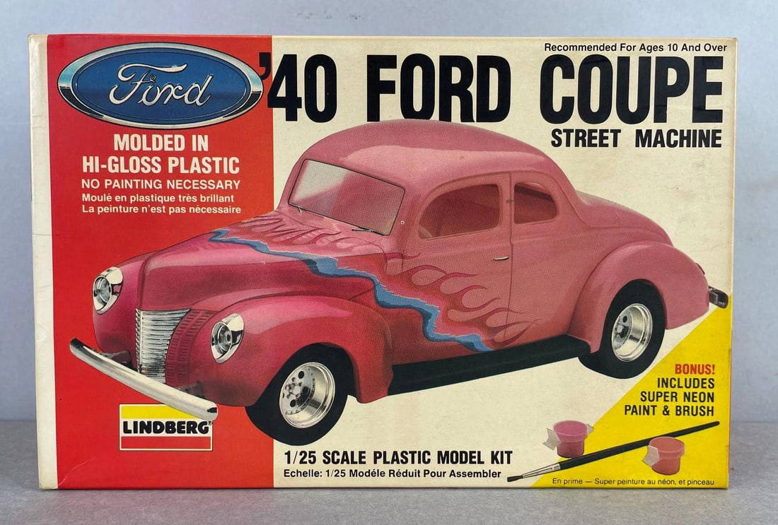 Lindberg 1940 Ford Coupe Street Machine Model Kit Auction