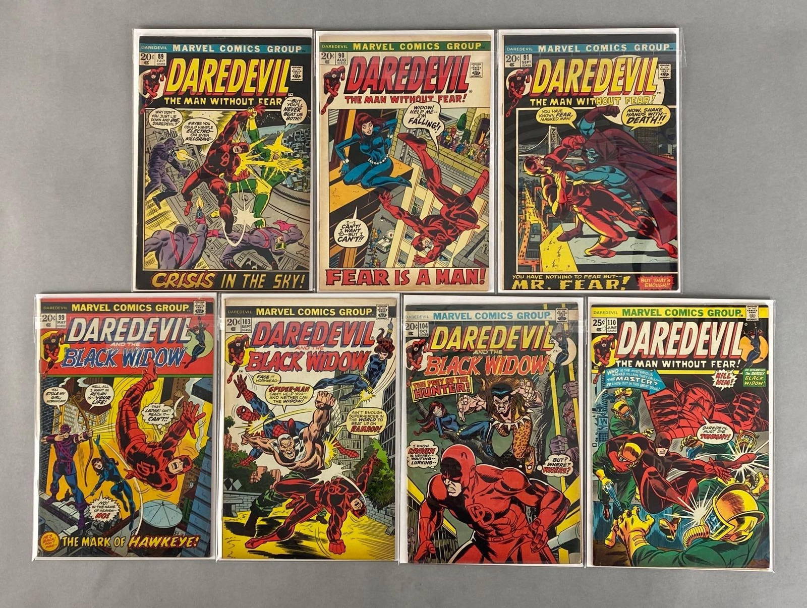 Group Of 7 Marvel Daredevil Comic Books Auction