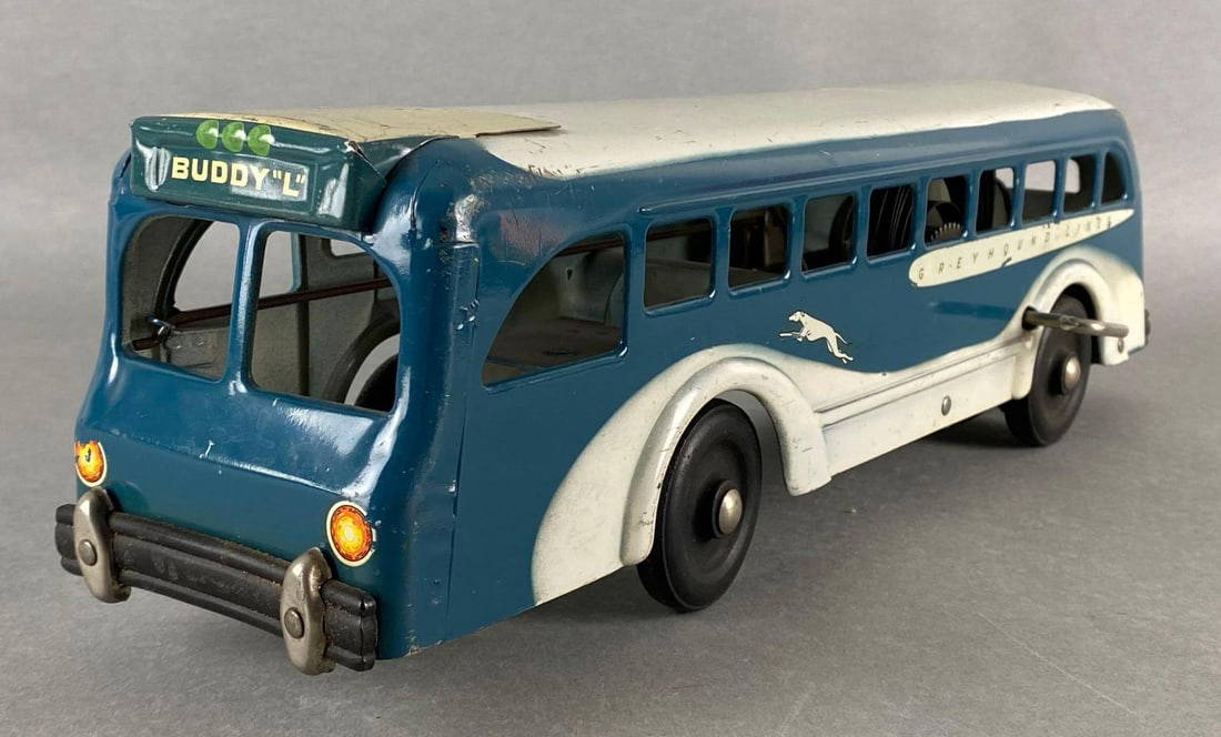 Buddy L Die-cast Wind-up Greyhound Bus Auction