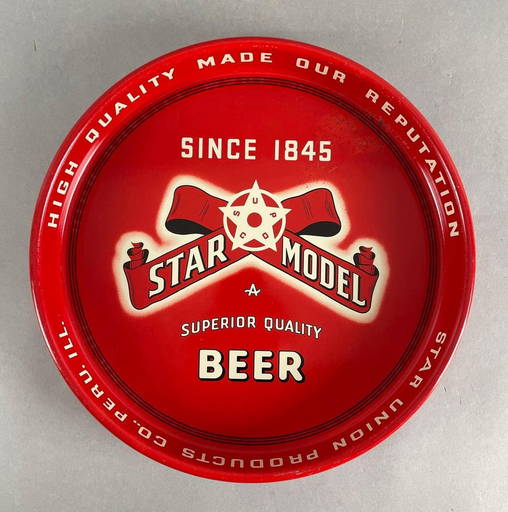 Vintage Star Model Beer Advertising Tray