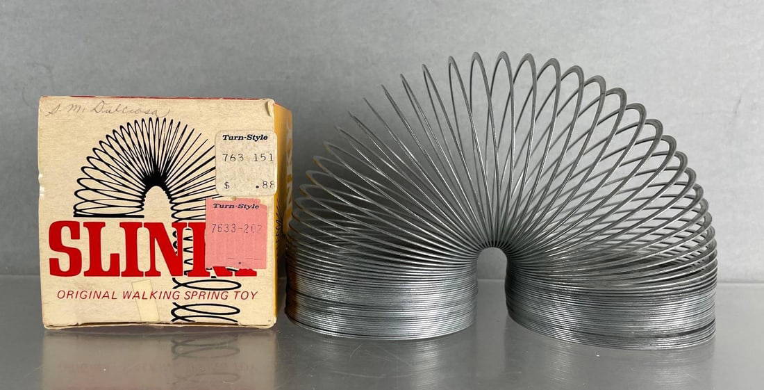 Vintage Slinky Spring Toy With Box Auction