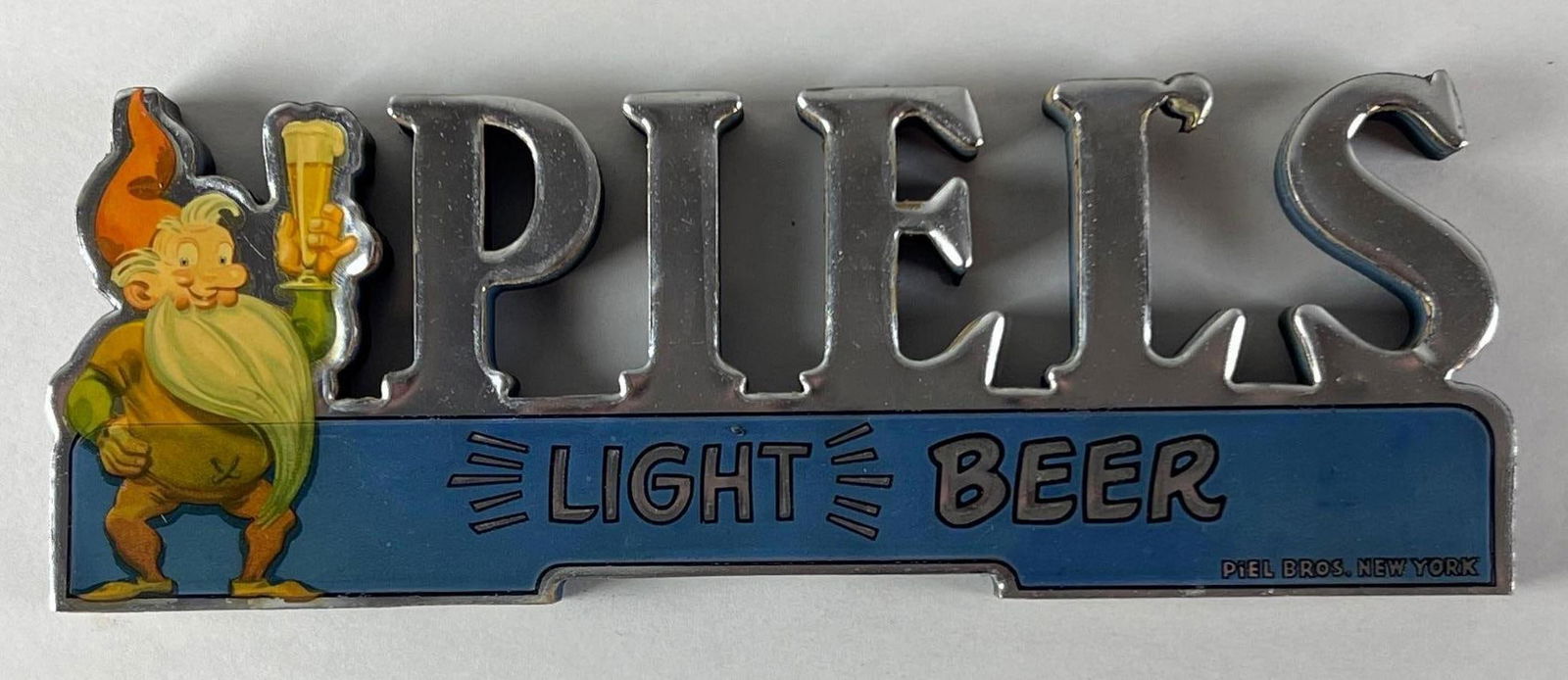 Vintage Piels Shelf Talker Beer Sign Auction