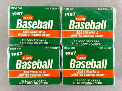 1987 Fleer Baseball Logo Stickers And Updated Trading Cards