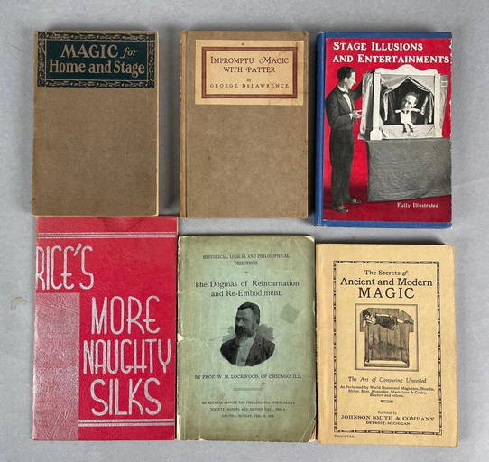 Group Of 6 Vintage Magic Trick Handbooks