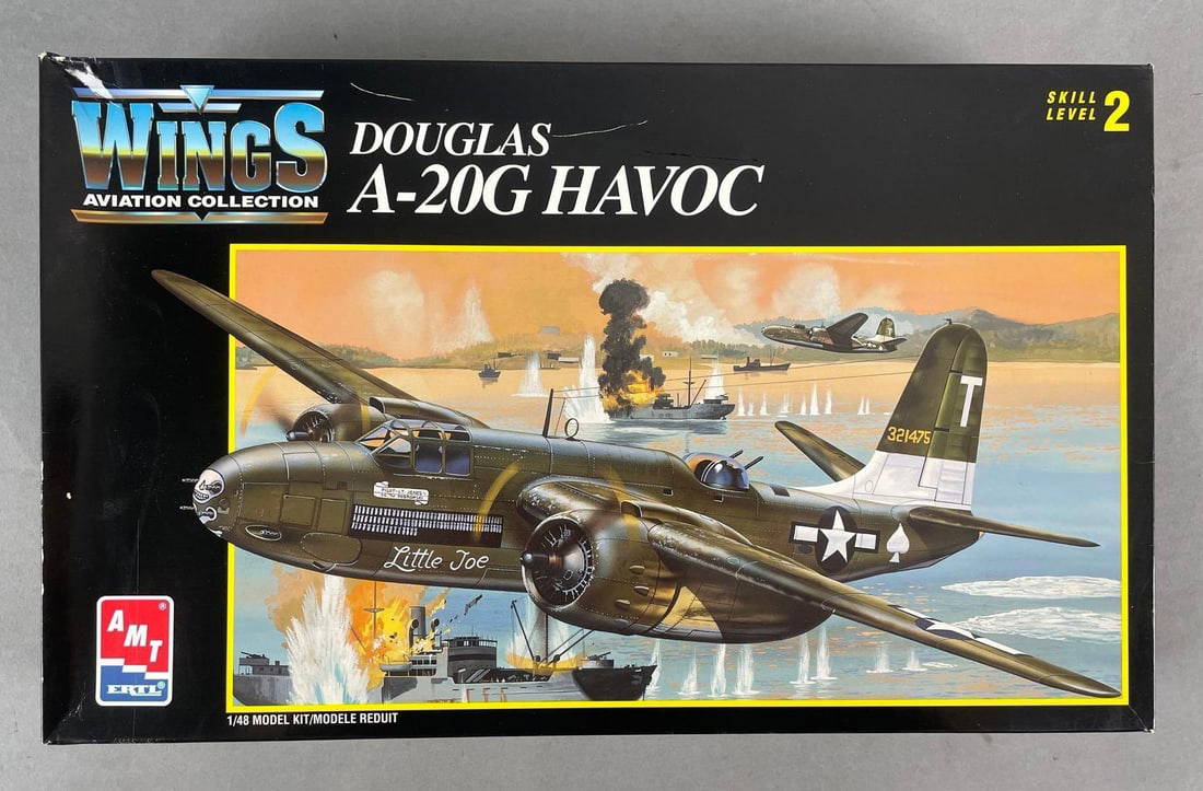 Amt Ertl Ww2 Douglas A-20g Havoc Fighter Plane Model Kit Auction