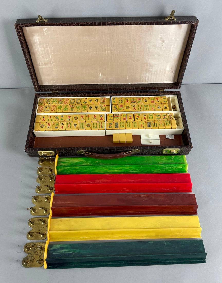 Vintage Crislord Bakelite Mah Jongg Set With Case Auction
