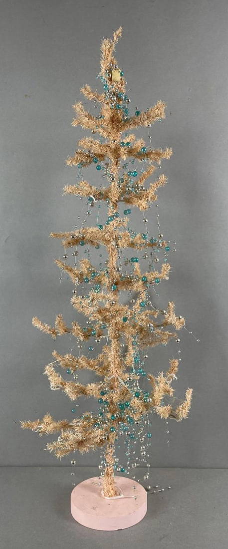 Vintage Tabletop Christmas Tree With Tinsel Auction