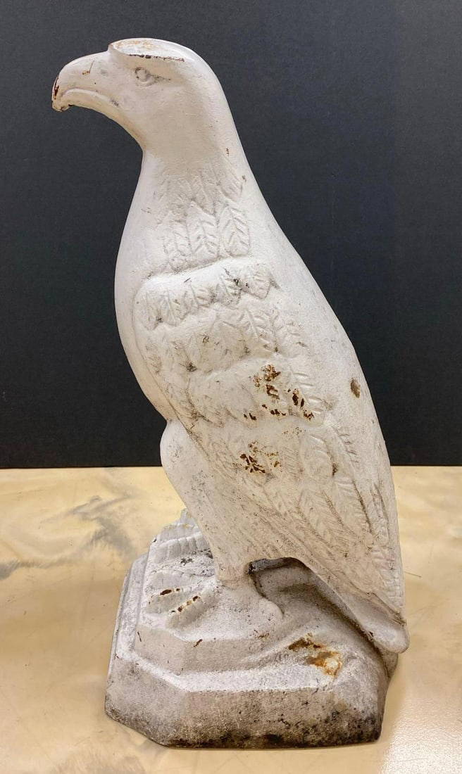 1920s White Eagle Gasoline Cast Iron Eagle Statue Auction