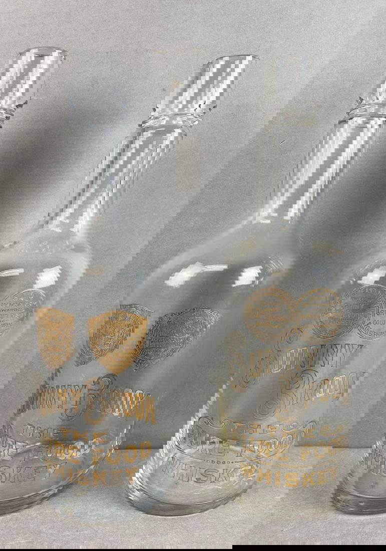 Group Of 2 Antique Sunny Brook Whiskey Back Bar Bottles Auction