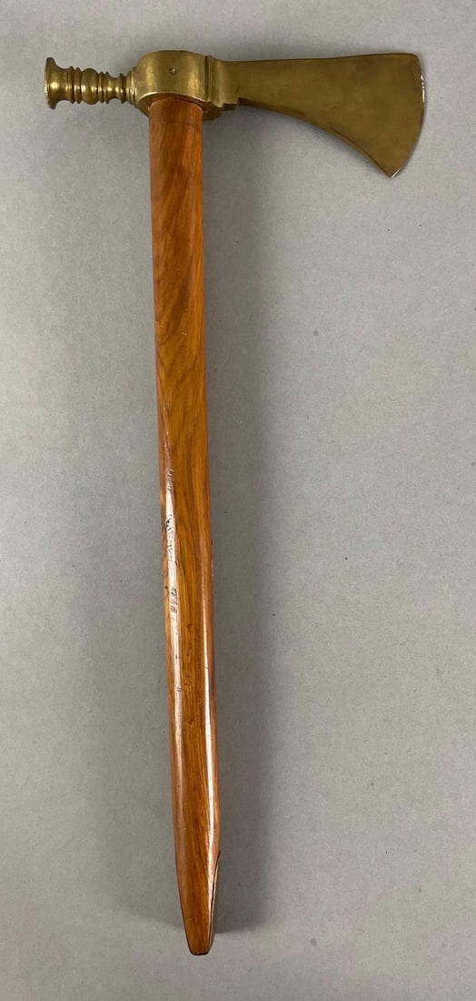 Vintage Brass Head Tomahawk Auction
