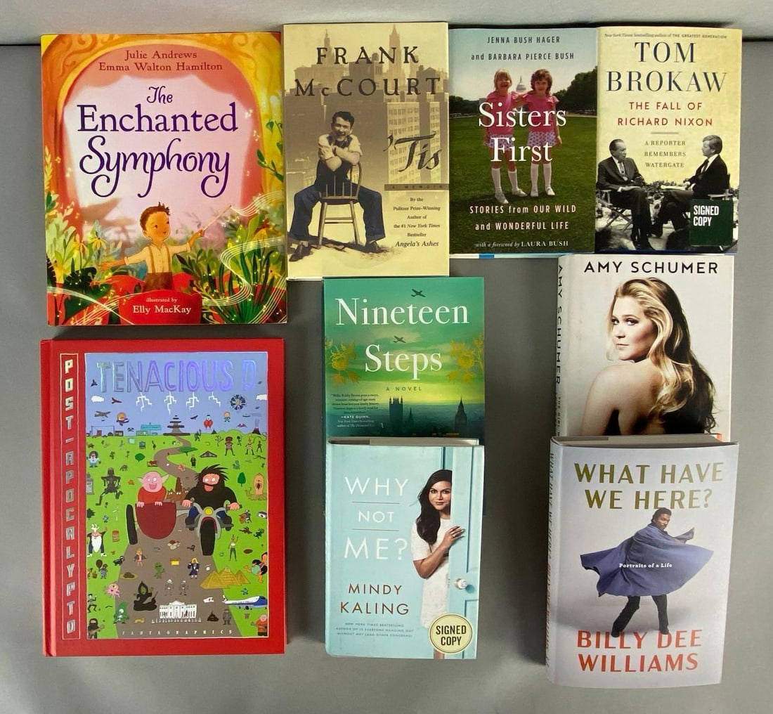 Collection Of Books Signed By Actors / Actresses / Authors Auction