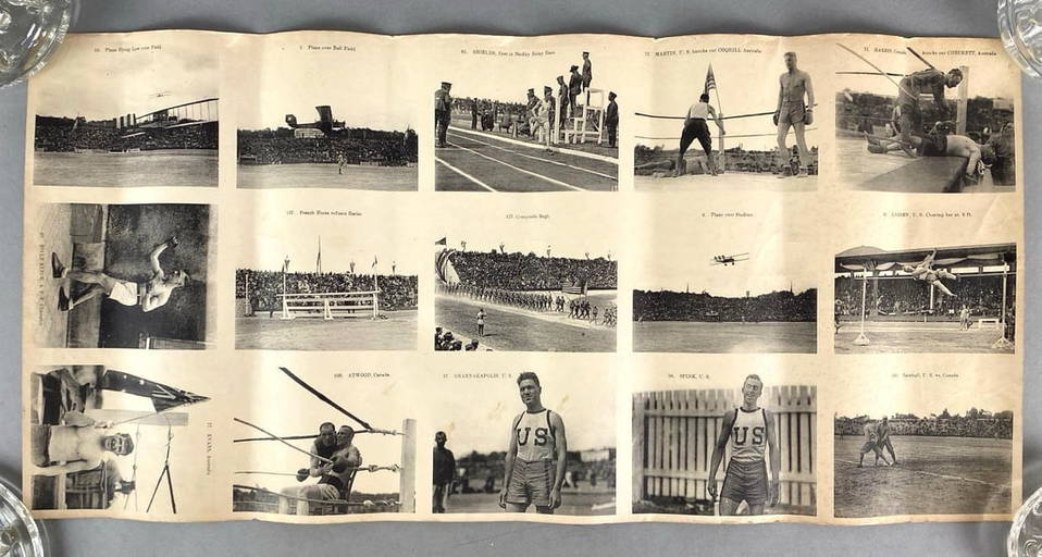 1919 Inter Allied Games Uncut Photogravure Sheet