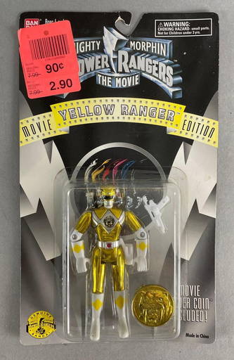 Bandai Mighty Morphin Power Rangers The Movie Yellow Ranger Action Figure