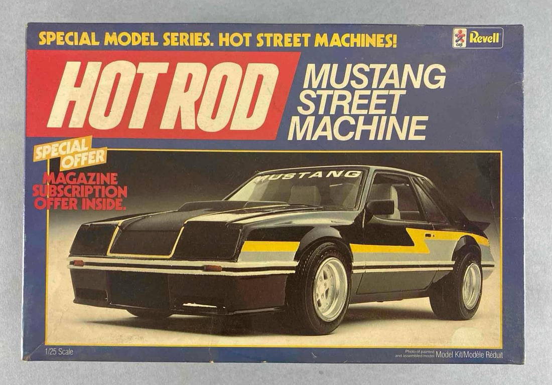 Revell Hot Rod Mustang Street Machine Plastic Model Kit Auction