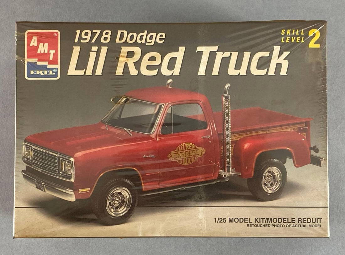 Amt Ertl 1978 Dodge Lil Red Truck Plastic Model Kit Auction