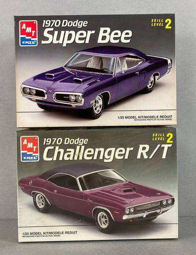 Group Of 2 Amt Ertl 1970 Dodge Plastic Model Kits