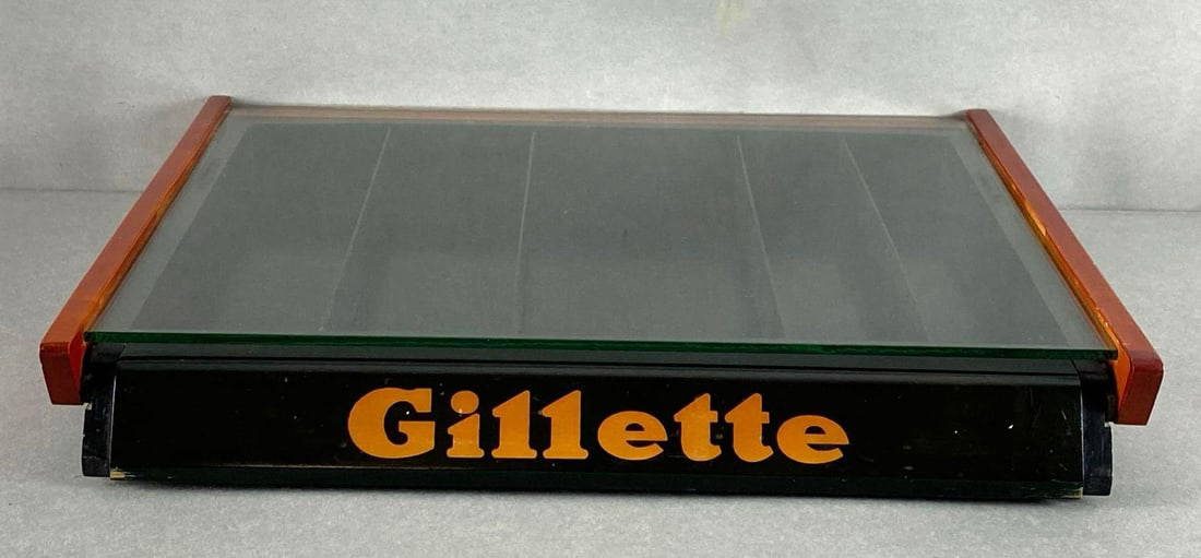 Gillette Razors Glass Store Display