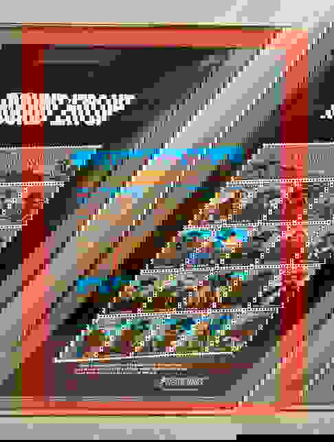 1994 Usps Round ?em Up Advertising Poster Auction