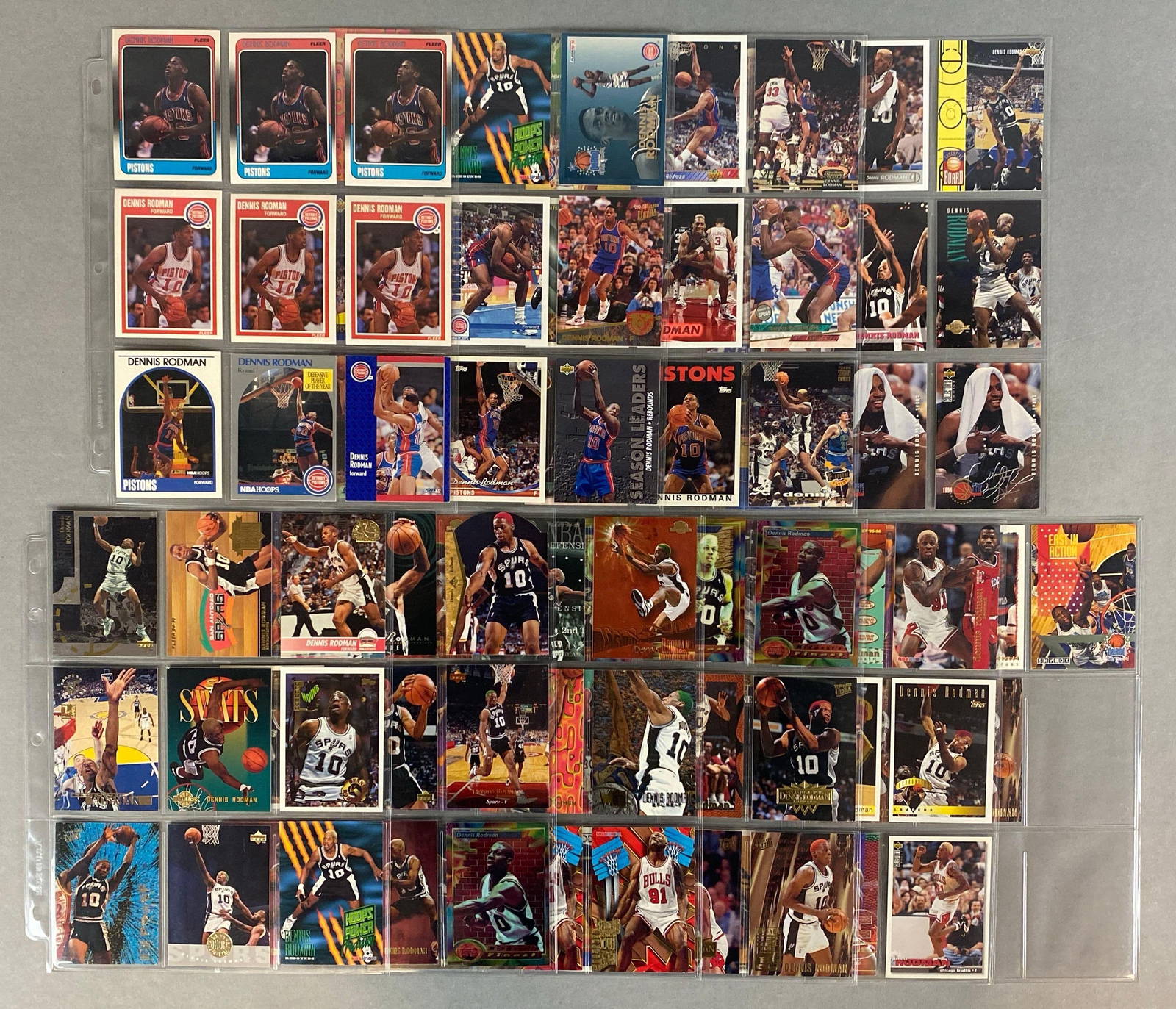 85+ Dennis Rodman Cards With 3 Rookies And Many Inserts Auction