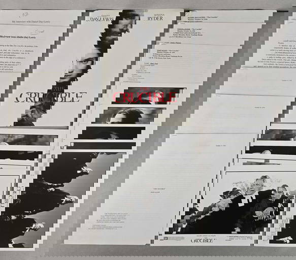 Group Of 19 The Crucible Press Kit, Prints And Stills