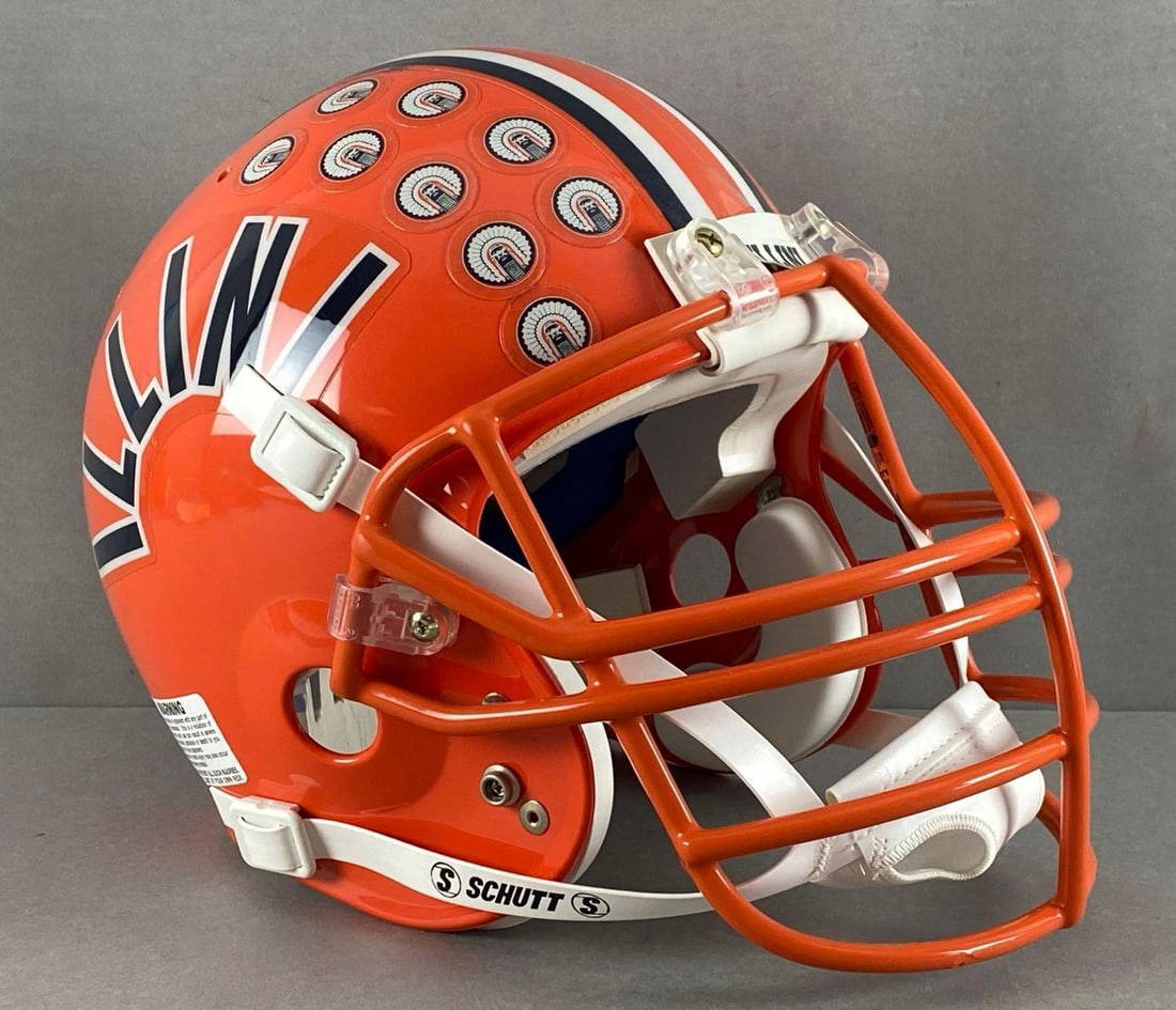 University Of Illinois Football Helmet Auction