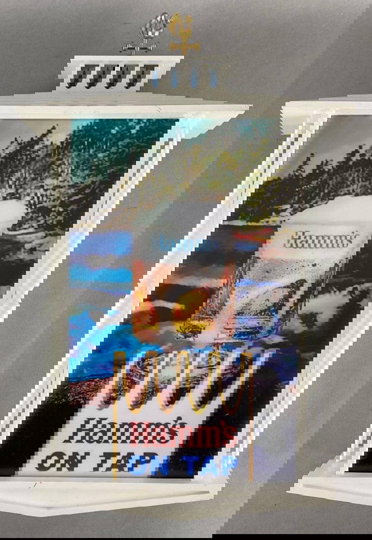 Hamms On Tap Light-up Hanging Advertising Sign Auction