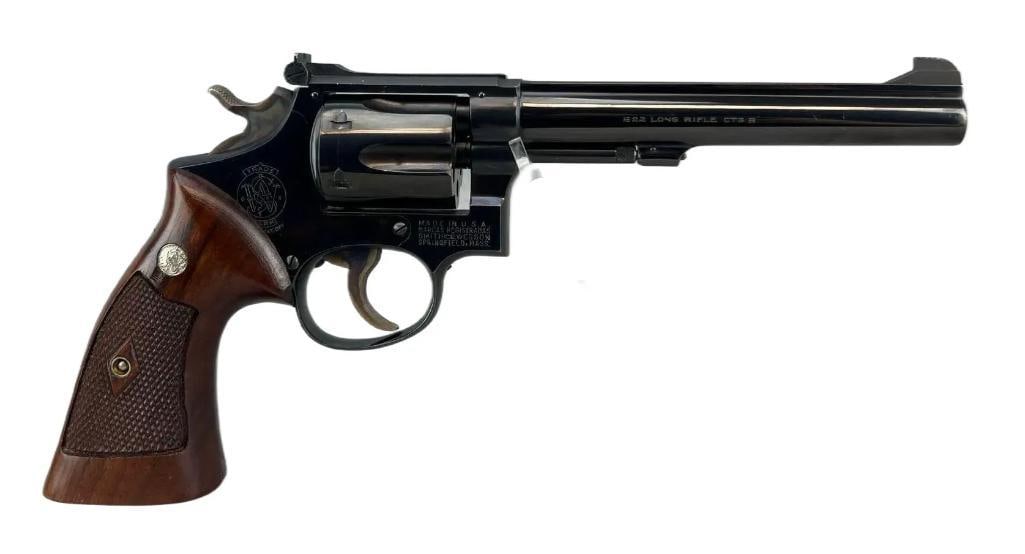 Smith And Wesson Model K-22 Combat Masterpiece .22 Cal. Double Action ...