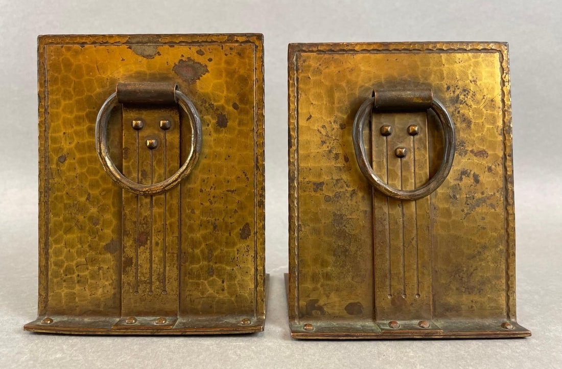 Roycroft Brass Bookends Auction